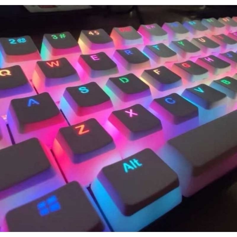 Jual Keycaps Pudding Mechanical Keyboard PBT Doubleshot 108 Keys ...