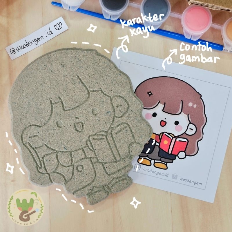 Jual DIY Wood Character Painting Mewarnai Melukis Kayu Karakter ...