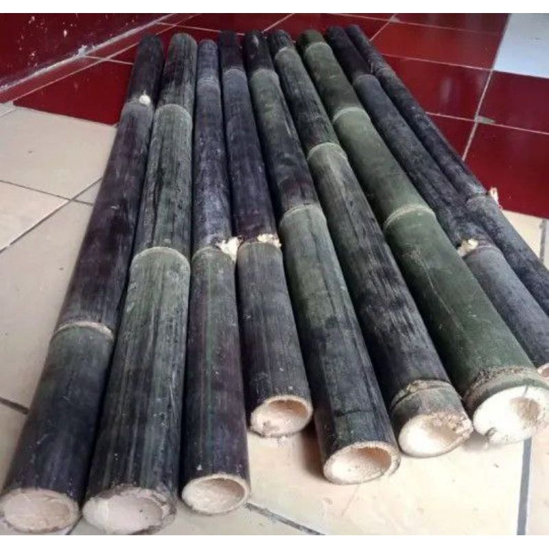 Jual Bambu Hitam Asli 1 Meter / Bambu Wulung Bambu Ireng 1 meter ...