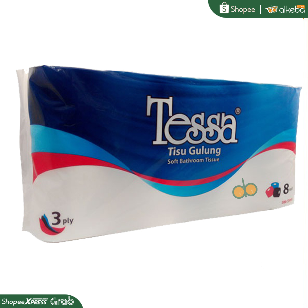 Jual Tessa tissue 300 sheet isi 8 roll bathroom | Shopee Indonesia