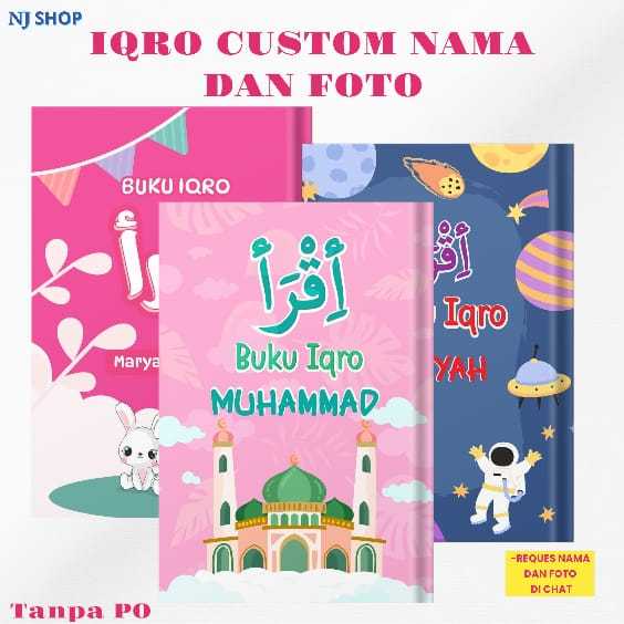 Jual [Buku Iqra] - IQRO Anak Custom Hardcover Soft Cover Full Color ...