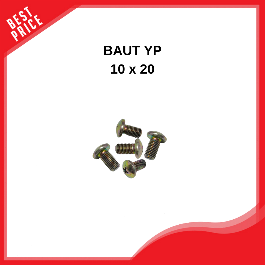 Jual Produk Baut YP Universal all Ukuran 10 x 20 mm baut YP drat Halus ...