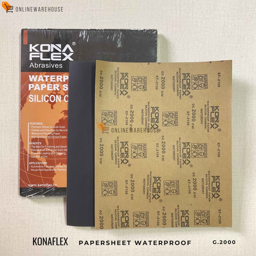 Jual Konaflex Kertas Amplas Waterproof Grit 150-2000 | Shopee Indonesia