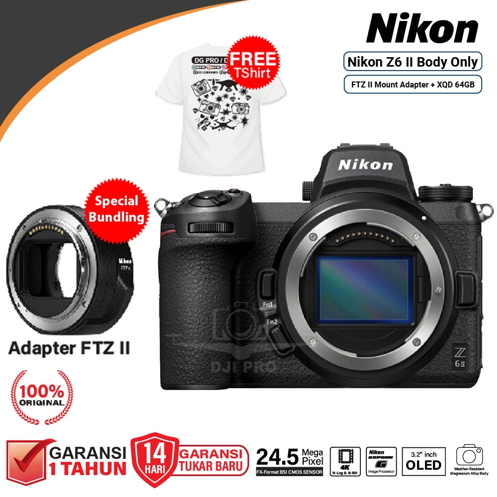 Jual Nikon Z6 II Body Only Mirrorless Camera Nikon Z6II - Z6 Mark 2 | Shopee Indonesia
