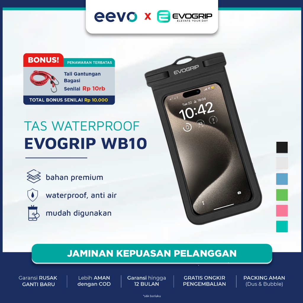 Jual EVOGRIP WB10 Waterproof Bag Kantong Hp Anti Air Pouch Sarung ...