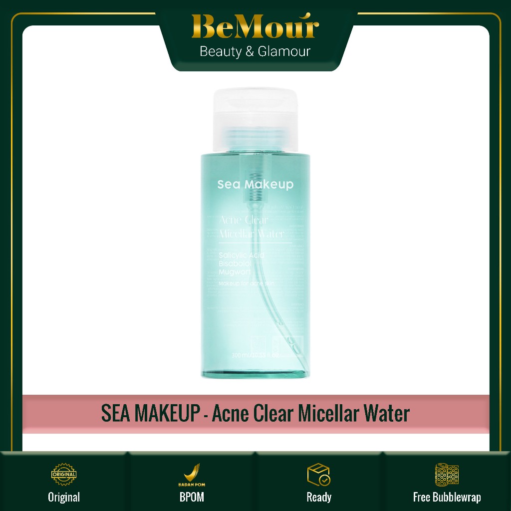Jual SEA MAKEUP - ACNE CLEAR MICELLAR WATER ( 300 ml ) - Pembersih ...