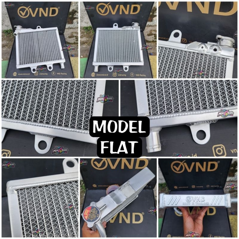 Jual RADIATOR NINJA 150 RR R KR SS 2TAK RADIATOR VND Curve Flat pnp ...