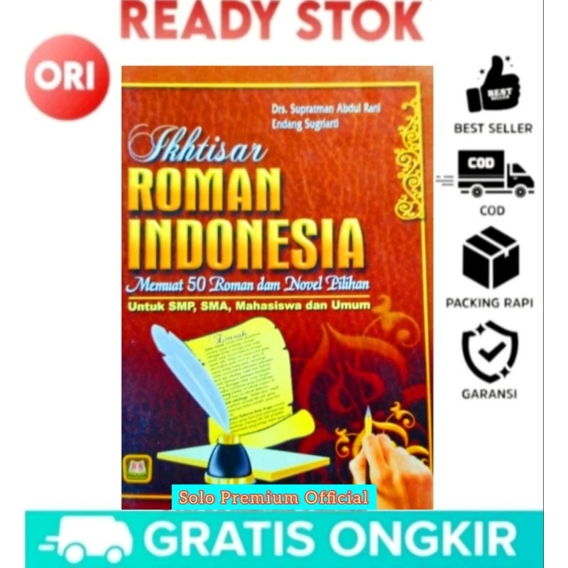 Jual BUKU IKHTISAR ROMAN INDONESIA Memuat 50 Roman dan novel pilihan ...