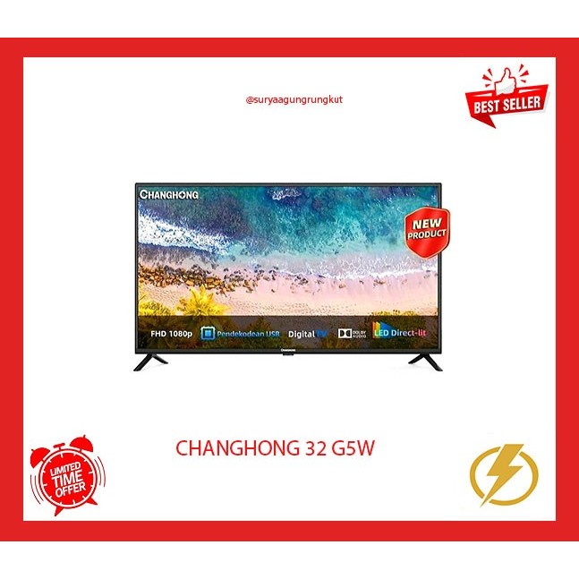 Jual DIGITAL LED TV CHANGHONG 32 INCH USB HDMI - 32G5W | Shopee Indonesia