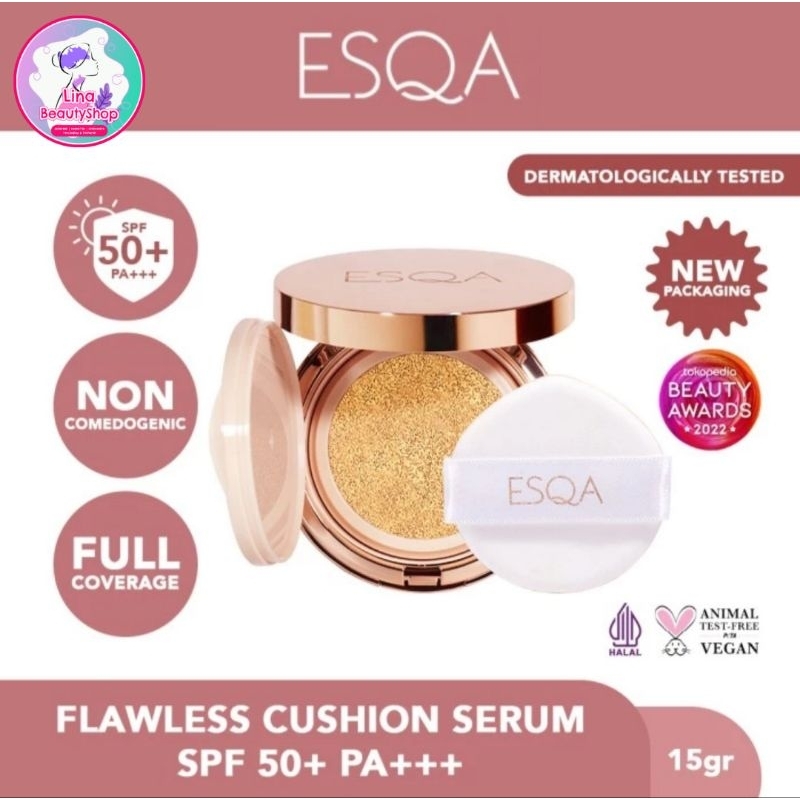 Jual ESQA Flawless Cushion Serum SPF 50 PA+++ | Shopee Indonesia