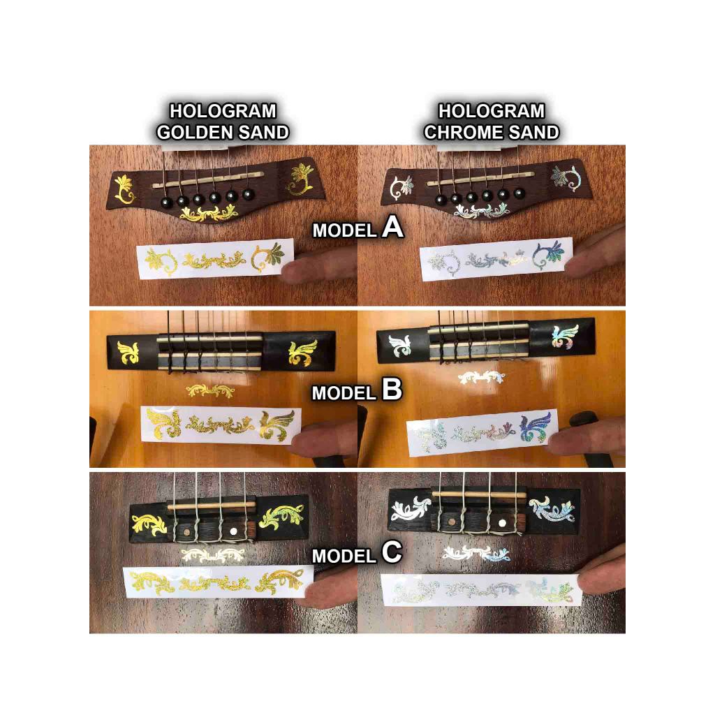 Jual Sticker Bridge Gitar Akustik Nylon Klasik Guitalele Ukulele Mini ...