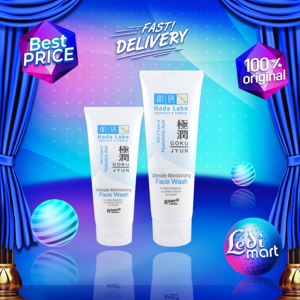 Jual Hada Labo Gokujyun Ultimate Moisturizing Face Wash 50gr & 100gr ...