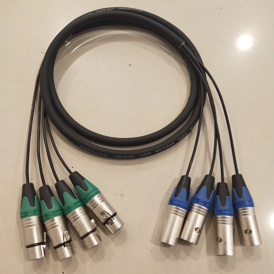 Jual Deskripsi Snake Kabel isi 8 Komplit + Konektor Jack XLR Male ...