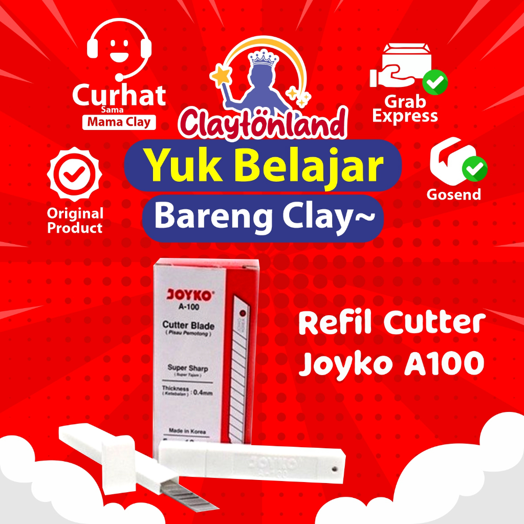 Jual Isi / Refil Cutter Joyko A100 Kecil | Shopee Indonesia