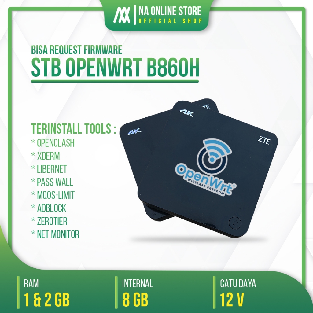 Jual STB Openwrt B860H V1/V2 Wifi On/Off Garansi 7 Hari Bisa Tanpa Sd ...