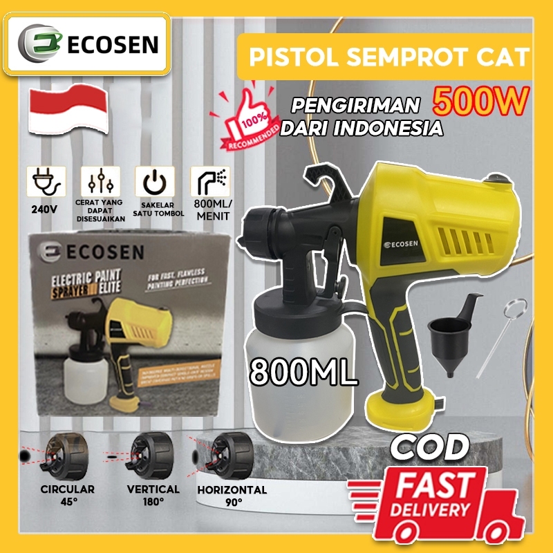 Jual ECOSEN 800ML Alat Cat Semprot Listrik 650W Alat Semprotan Cat ...