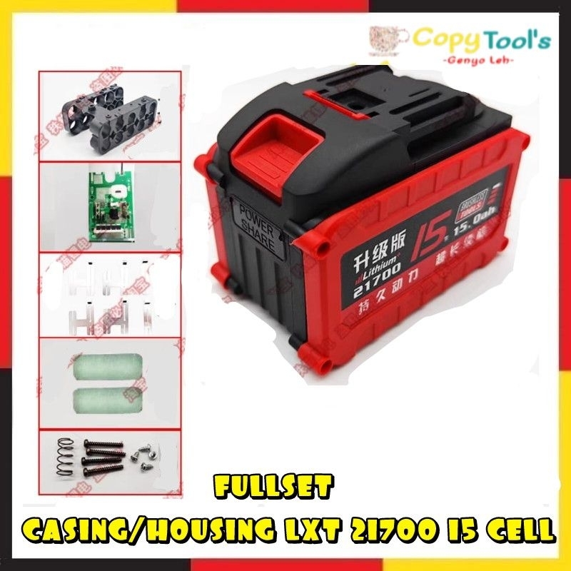 Jual CASE / HOUSING BATERAI LXT 21700 5 CELL JLD BOR BATERAI | Shopee ...