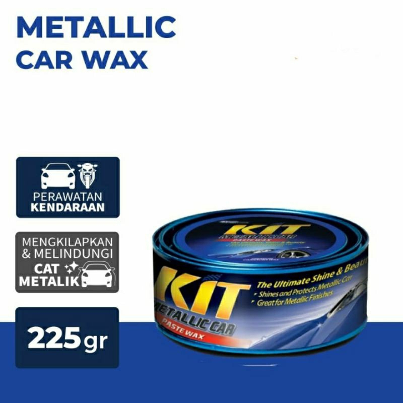 Jual kit kaleng biru Metallic Car Paste Wax 225gram | Shopee Indonesia