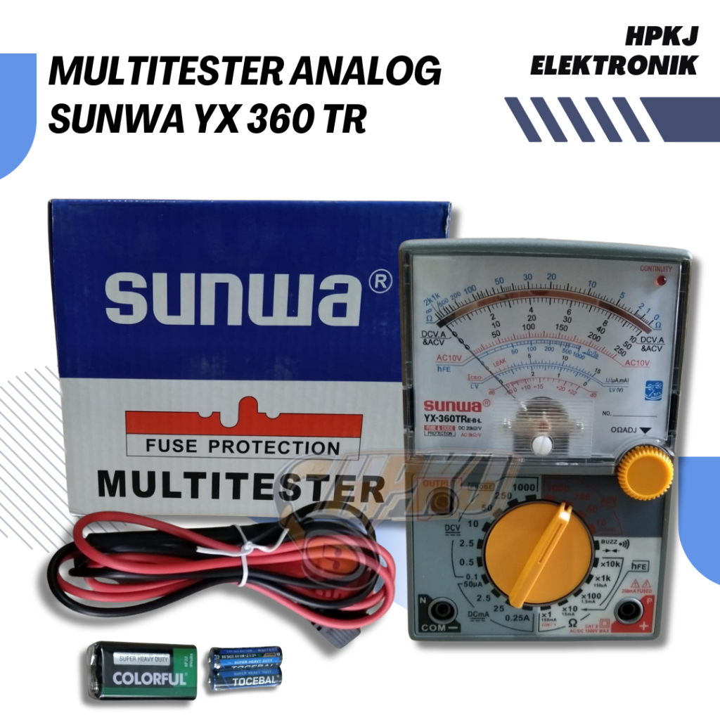 Jual Multitester Analog SUNWA YX 360 TR avometer multimeter YX-360TR ...