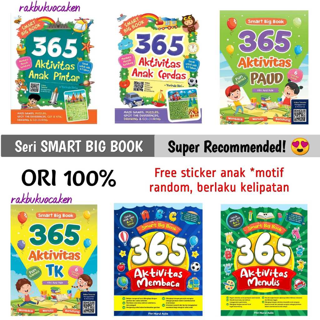 Jual Buku Smart Big Book 365 Aktivitas Anak Pintar - 365 Dongeng Pengantar Tidur | Shopee Indonesia