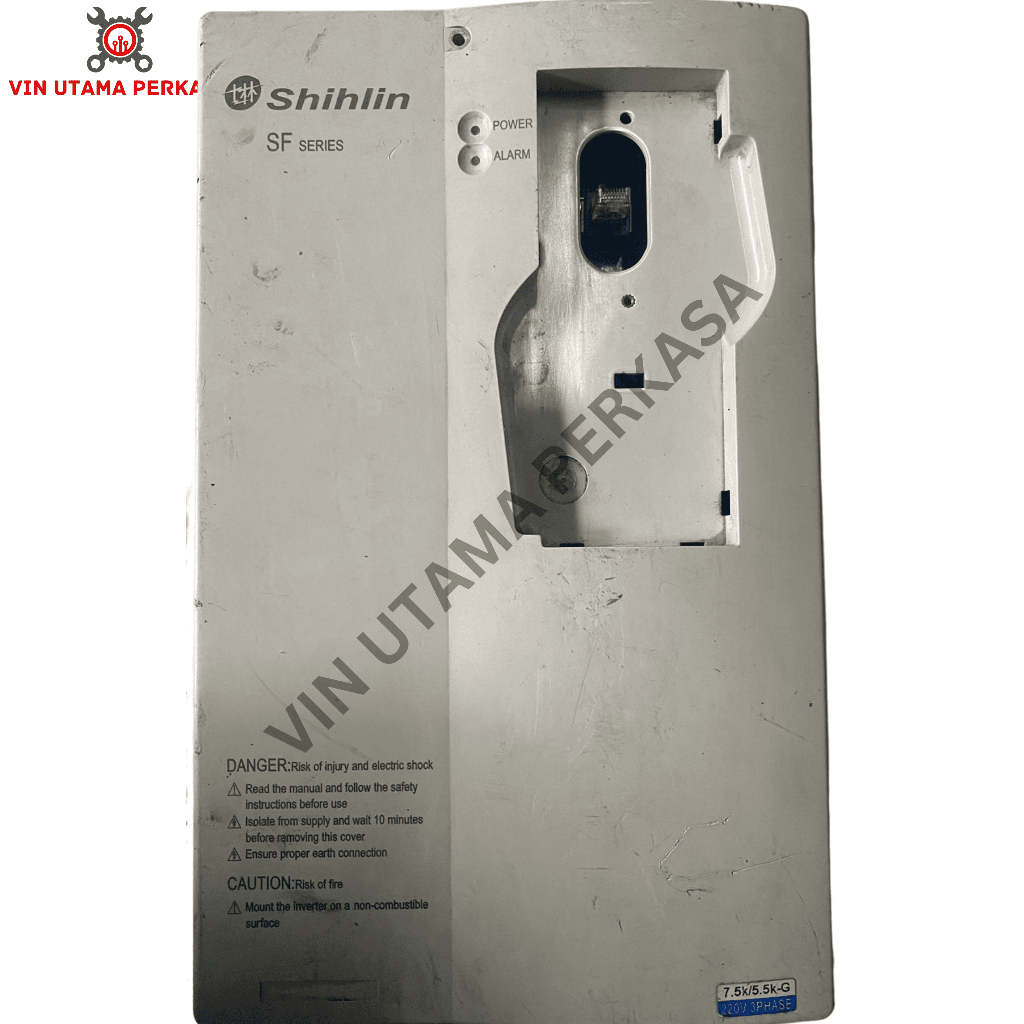 Jual shihlin SF-020-7,5KW/5,5KW-G inverter AC 220V 3 phase copotan mesin kondisi apa ada nya ...