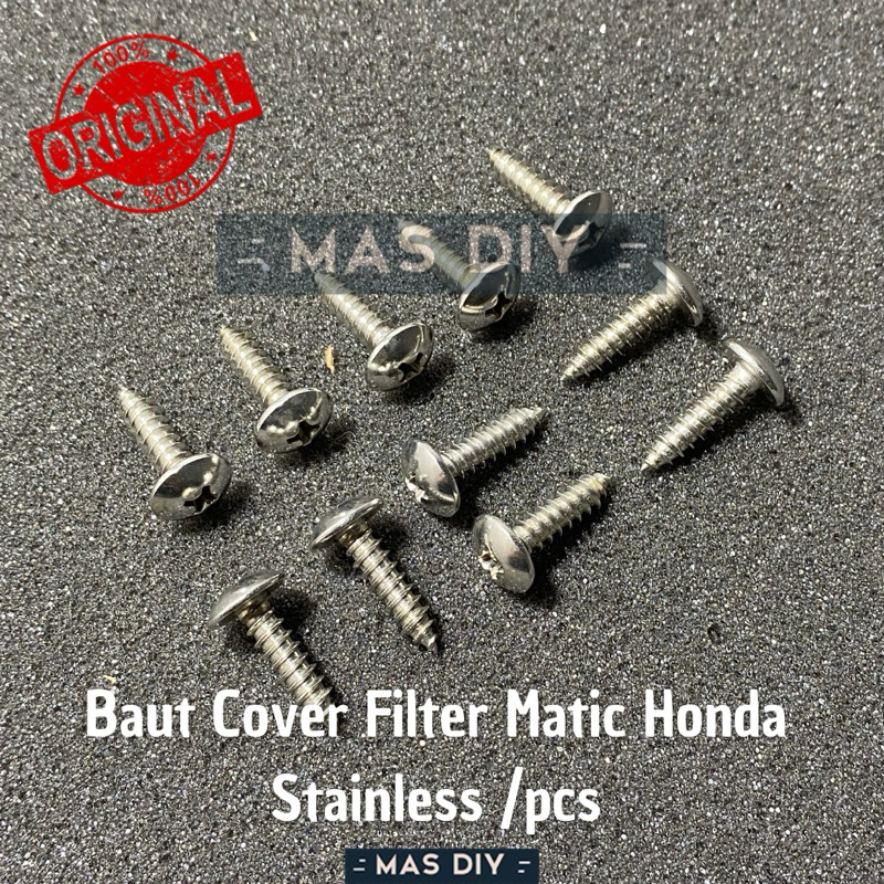 Jual Baut Cover Tutup Filter Honda Vario 125 150 160 Beat Scoopy PCX ADV dll Matic Honda /pcs ...