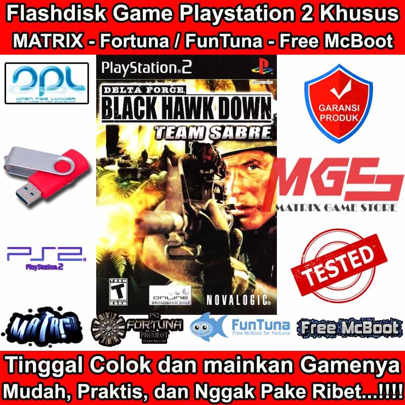 Jual Flashdisk Game PS2 PS 2 Delta Force - Black Hawk Down - Team Sabre ...