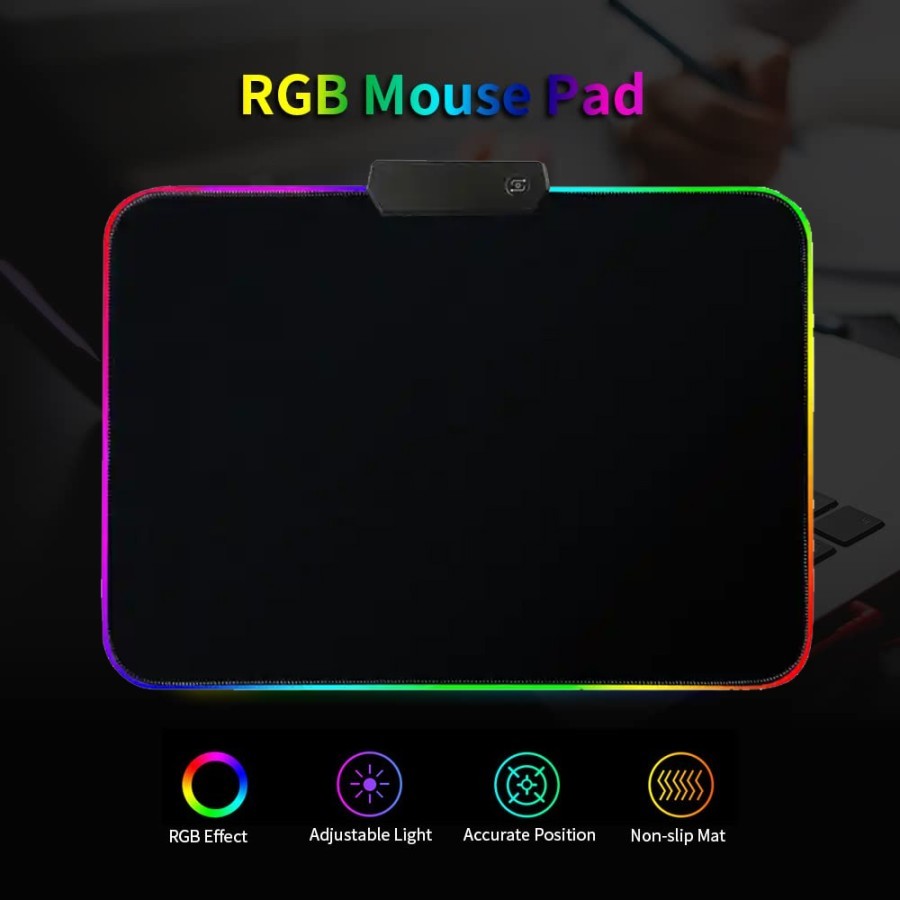 Jual Glowing LED High Precision Gaming Mouse Pad RGB | Shopee Indonesia