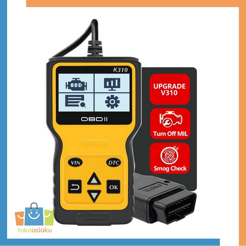 Jual Scanner OBD2 Pembaca Kode Diagnostik Mobil Diagnostic Tool K310 ...