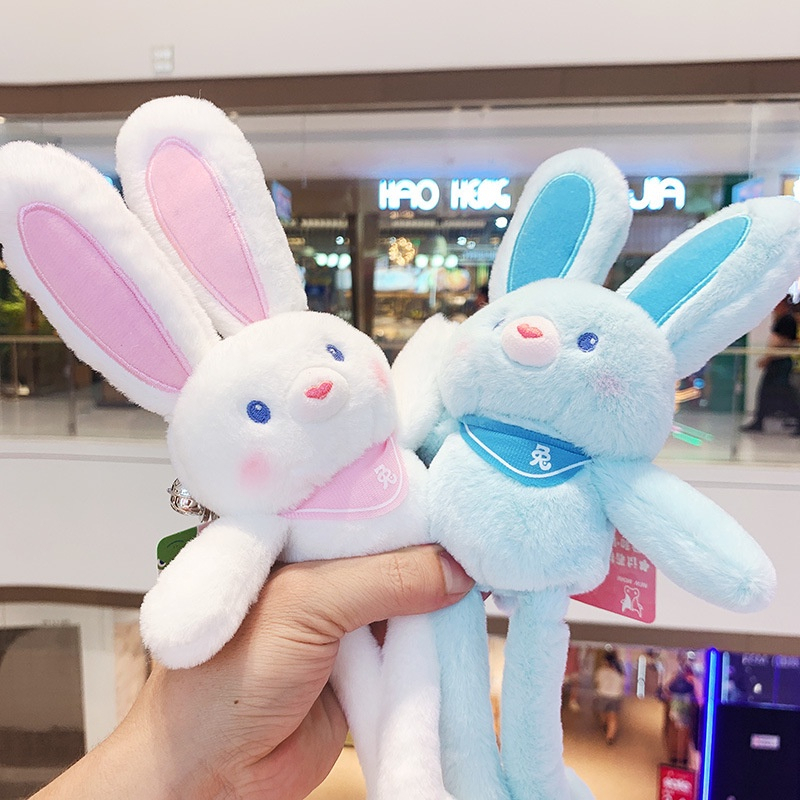 Jual Boneka Kelinci Telinga Panjang Tarik 30cm Rabbit Doll Gantungan ...