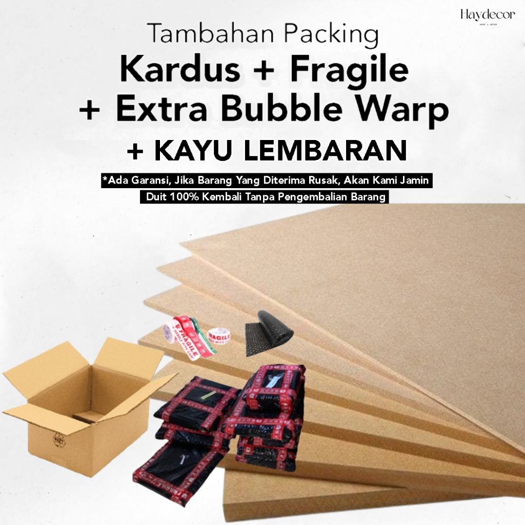 Jual Biaya Packaging Fiber tambahan Peking Kayu kerdus peking tambahan ...