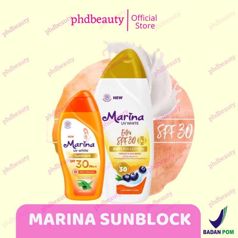 Jual MARINA BODY LOTION MARINA SUBLOCK MARINA SUNBLOCK MARINA SUNBLOK UV WHITE EXTRA SPF 30 ANTI ...