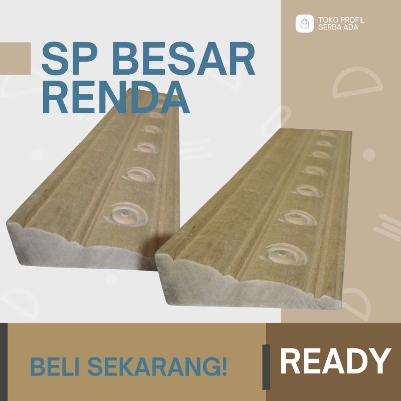Jual Kayu Profil SP Besar Renda Panjang ± 2 meter | Shopee Indonesia