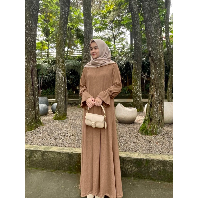 Jual Safasa - Shafiya Dress Knit premium| Gamis Knit Premium | Dress ...