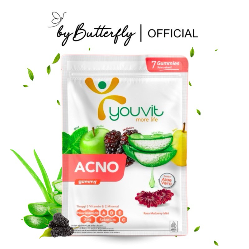 Jual YOUVIT Niacinamide Gummy untuk Anti Jerawat | AcNO 7 Hari dengan Vitamin A (Alternatif ...