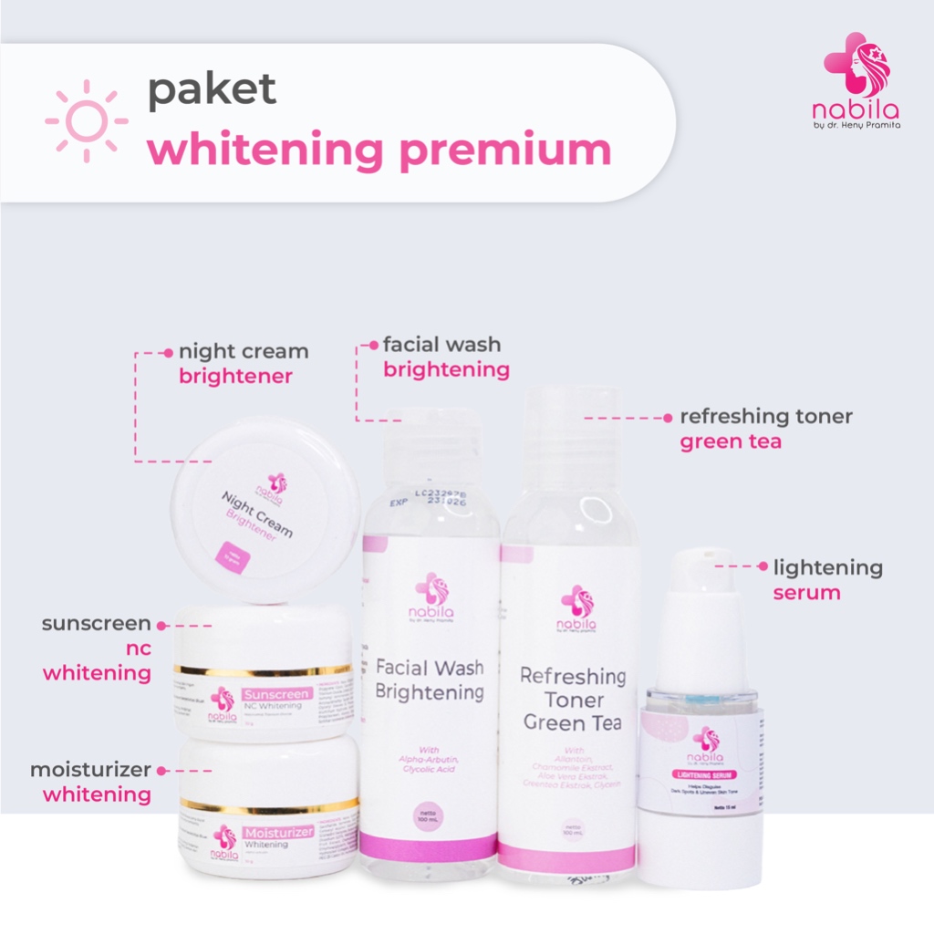 Jual NABILA - PREMIUM PACKAGE WHITENING | PREMIUM PAKET | FLEK HITAM ...