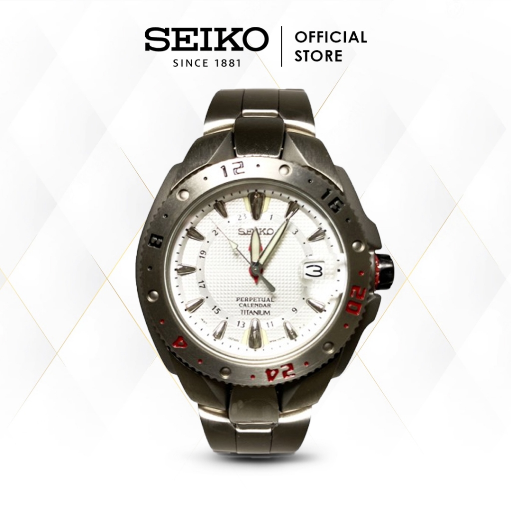Jual Jam Tangan Pria Seiko Classic SLT043 Titanium Perpetual Original ...