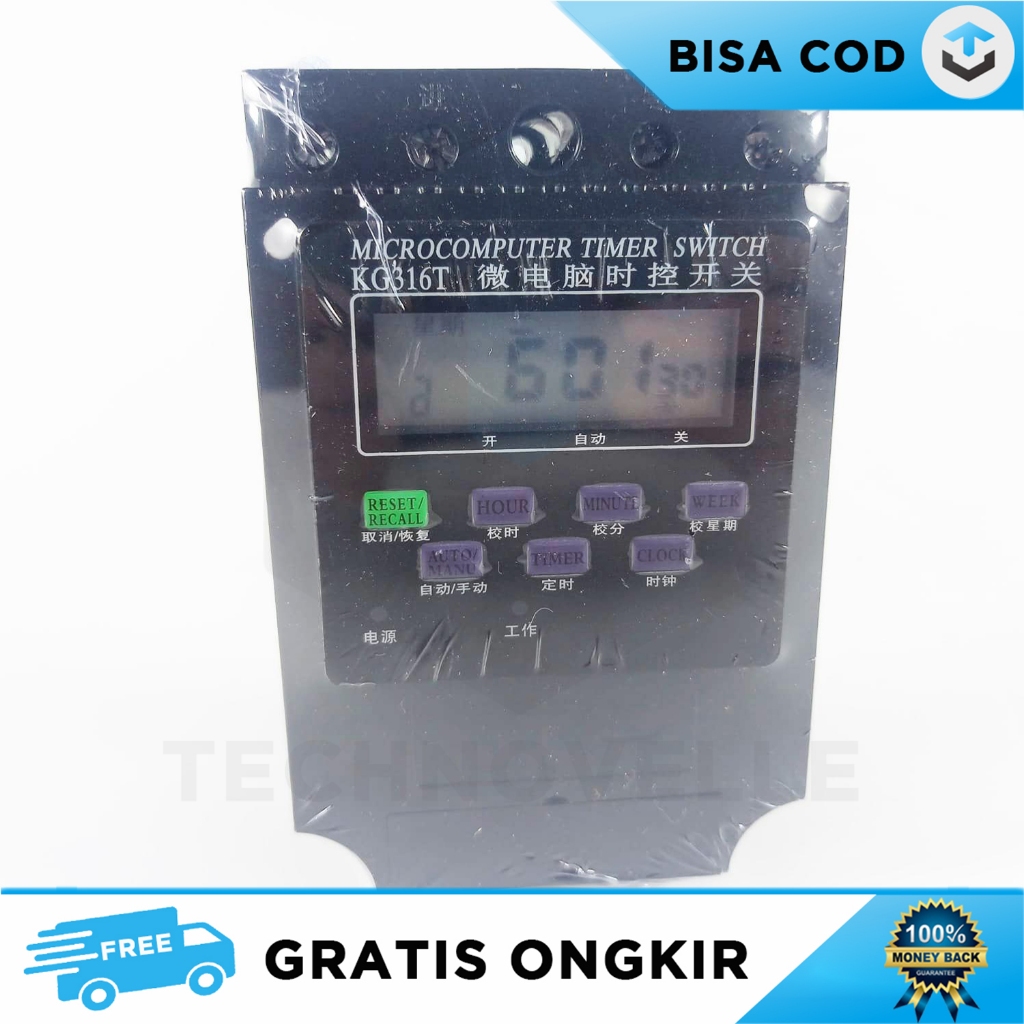Jual TIMER LISTRIK OTOMATIS SWITCH RELAY PROGRAMMABLE TIME LCD DISPLAY ...