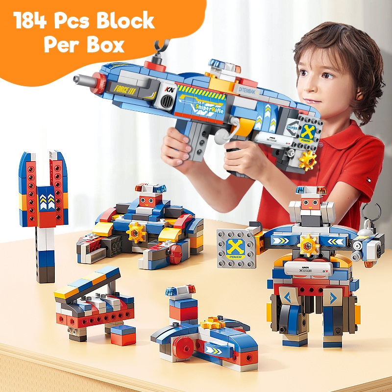 Jual Mainan Susun Lego Anak Block Sniper 184pcs Gun Balok Tembak ...