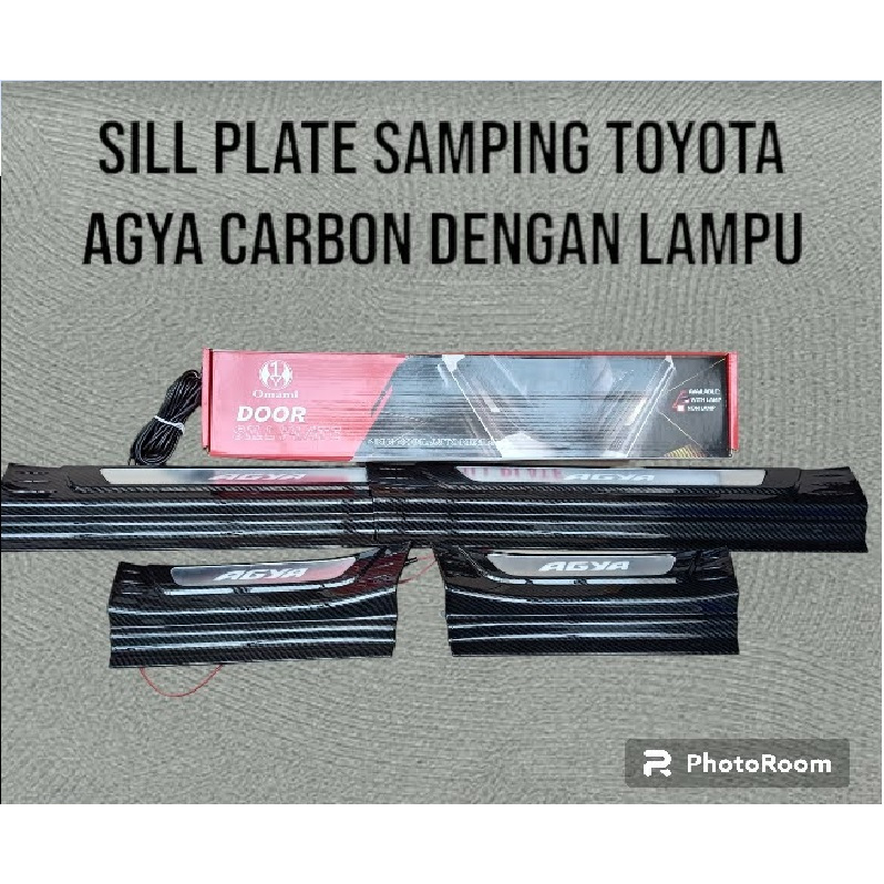 Jual Door Sill Plate Toyota Agya 2023/ Panel pelindung ambang pintu ...