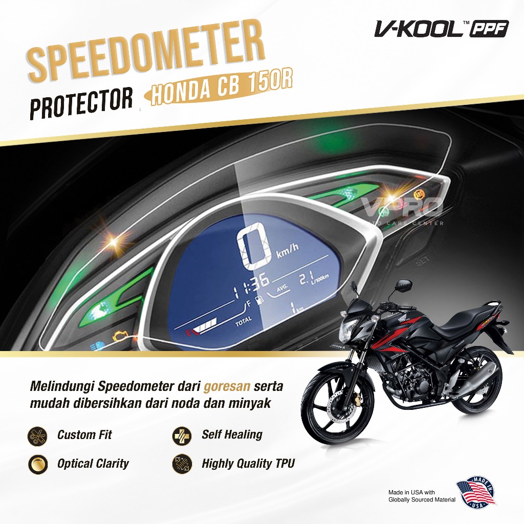 Jual VKOOL PPF Speedometer Motor Honda CB 150R /CB150R | Anti Gores ...