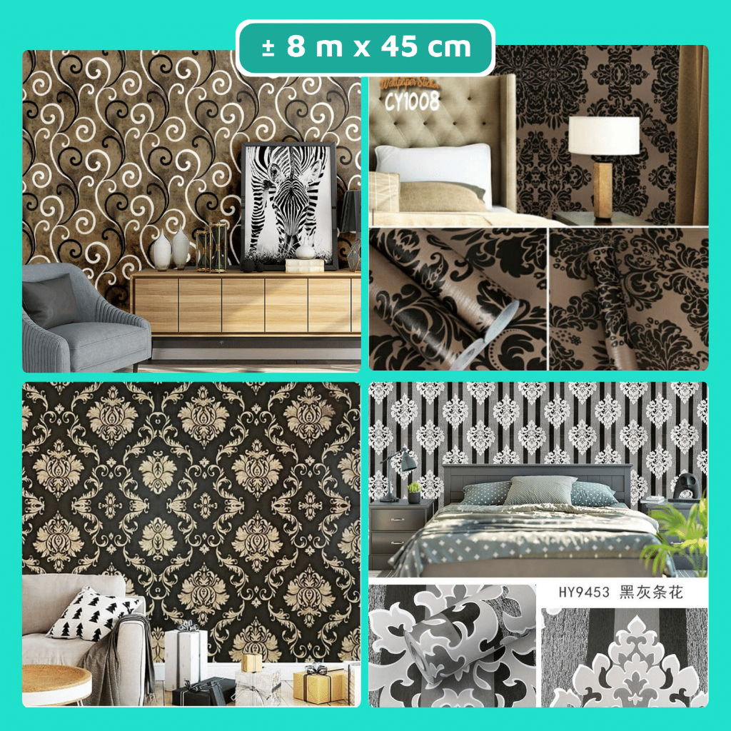 Jual Wallpaper Dinding Kamar Tidur Motif Batik Wallpaper Batik Bunga ...