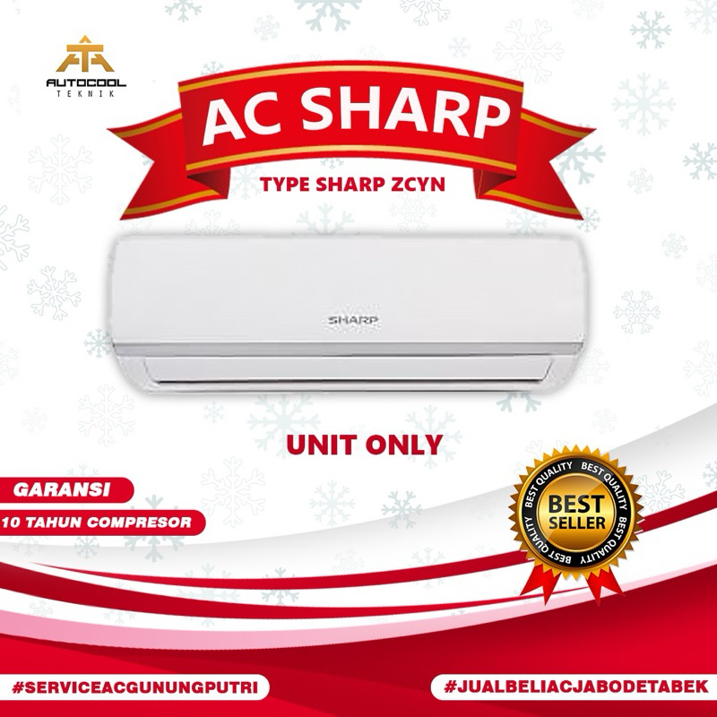 Jual AC SHARP 1/2PK AH-A5ZCY TURBO COOL !! | Shopee Indonesia