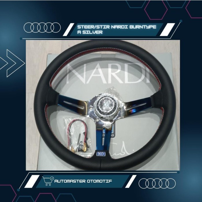 Jual Stir / Steer Nardi Burntype A (Silver) | Shopee Indonesia