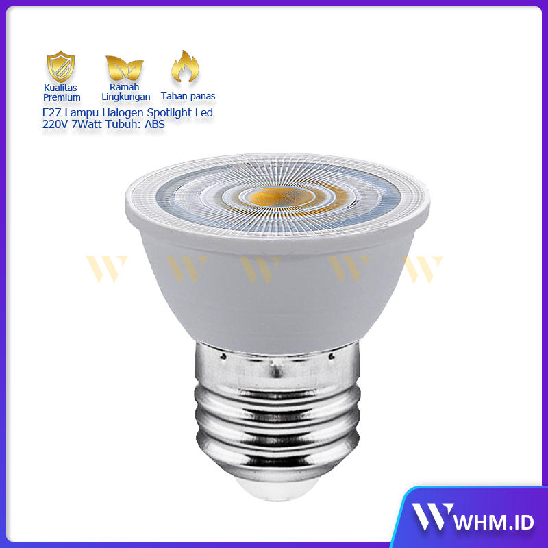 Jual LAMPU HALOGEN SPOTLIGHT LED 7WATT FITTING E27 7 WATT COB SOROT 7W LAMPU SPOT LIGHT | Shopee ...