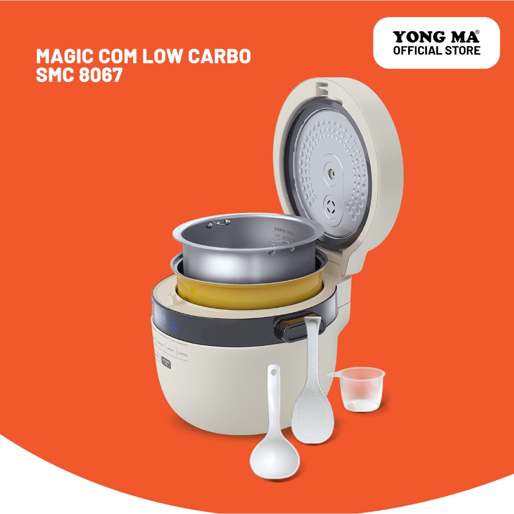 Jual YONG MA Magic Com Digital Rice Cooker Low Carbo SMC 8067(2.0LT ...