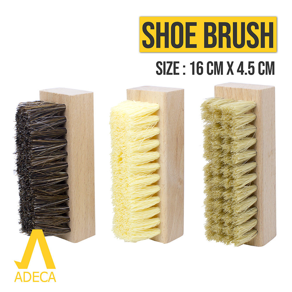 Jual Tchome Sikat Sepatu Kayu Premium Shoe Brush Clean Bulu Kuda ...