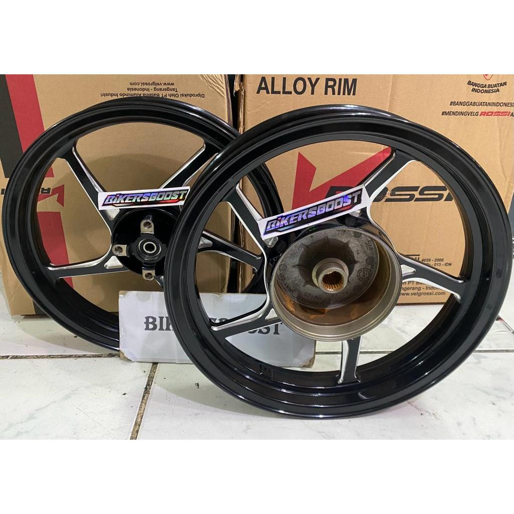 Jual VELG V ROSSI SPRINT PRIME MODEL ENKEI VARIO 125 150 BLACK GLOSS ...