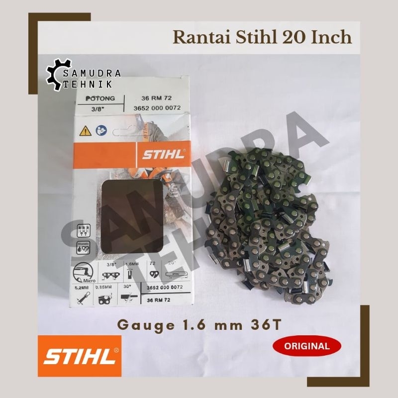 Jual RANTAI Potong STIHL MS381 20" 36T / Chain Saw Senso MS 381 Bar 20 Inch 3652 000 0072 ...