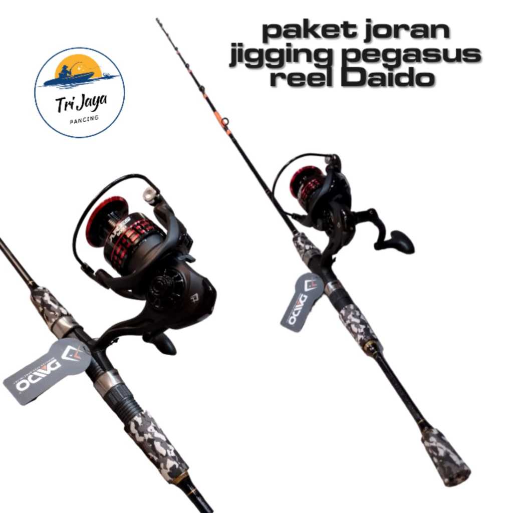 Jual PAKET JORAN LAUT KAKU KUAT + REEL DAIDO ARES 6000 || joran jigging ajiro pegasus | Shopee ...
